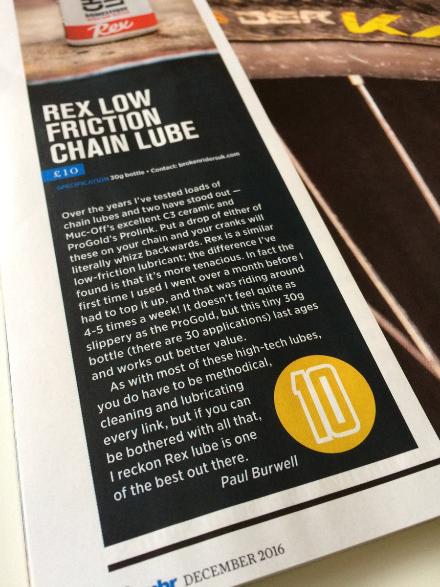 Rex ultra-low friction all-condition bike chain lube for 2023 – Broken ...
